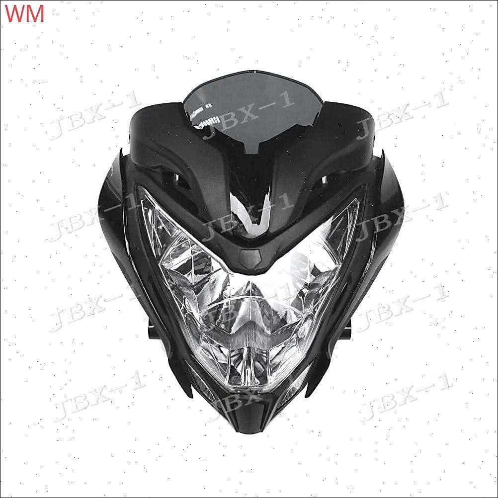 Черная фара для мотоцикла в сборе Фара для мотоцикла в сборе для BAJAJ PULSAR 150 200
