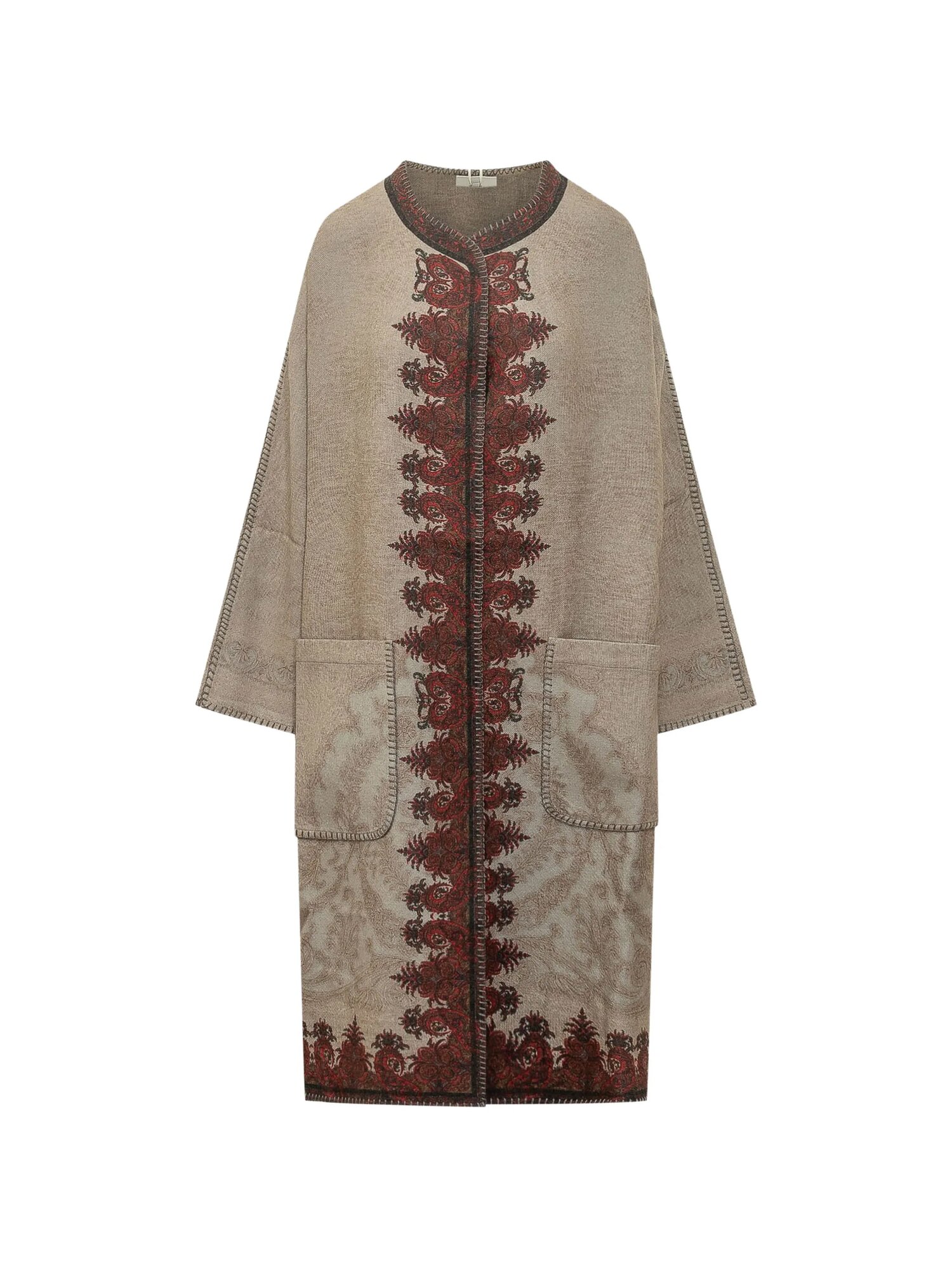 Пальто Pancake paisley-print oversized coat