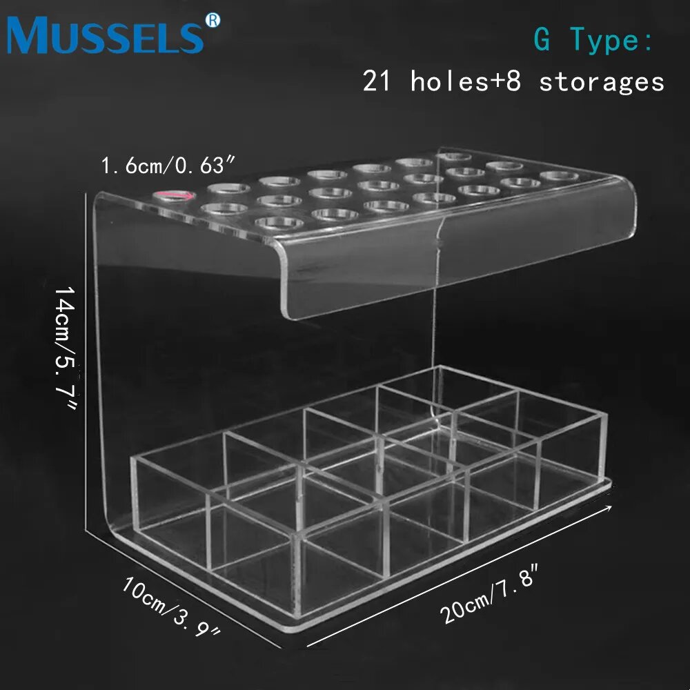 Акриловый органайзер для стоматологических инструментов mussels G-21H Resin Holder