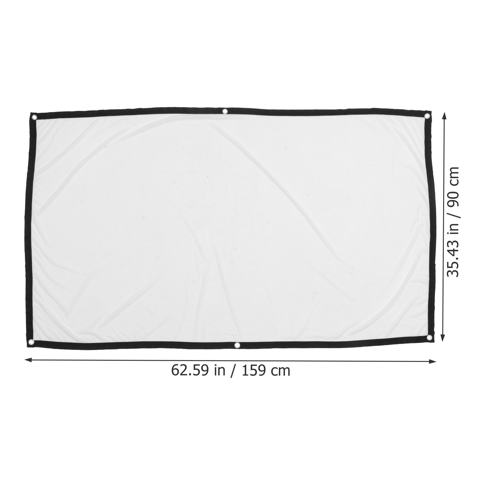 Экран Для Проектора Складной Портативный 90X159Cm Белый Подходит Для Дома Театра Кемпинга Офиса И Учебного Зала