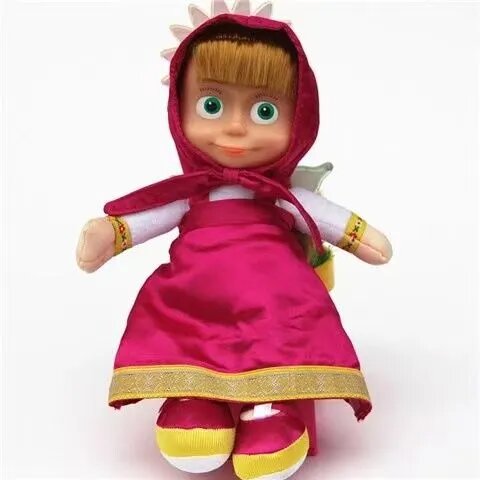 Музыкальная игрушка Маша, 30 см, Маша и Миша, текстиль, синтепон, пластик, Китай