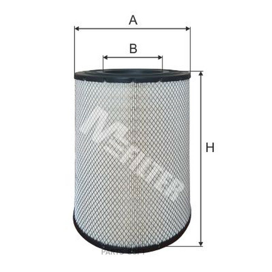 M-FILTER A842 фильтр воздушный ! H458 D254.5 \ MAN TGL/TGM
