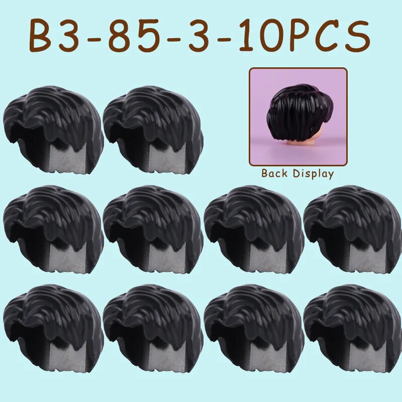 Конструктор фигур городских жителей custfig Черный, B3-85-3-10PCS