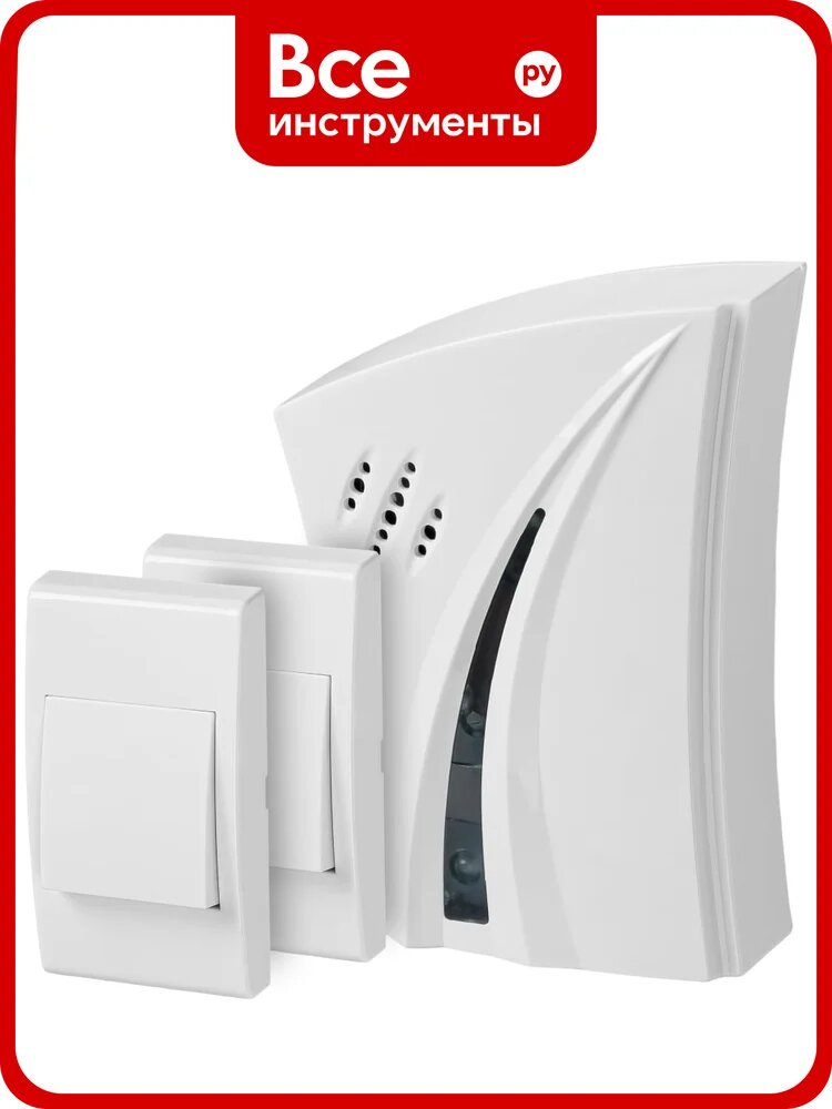 Звонок TDM ELECTRIC Народный ЗББ-Н-12/1-32М (беспроводной; на батарейках; 2 кнопки; блистер) SQ1901-0103