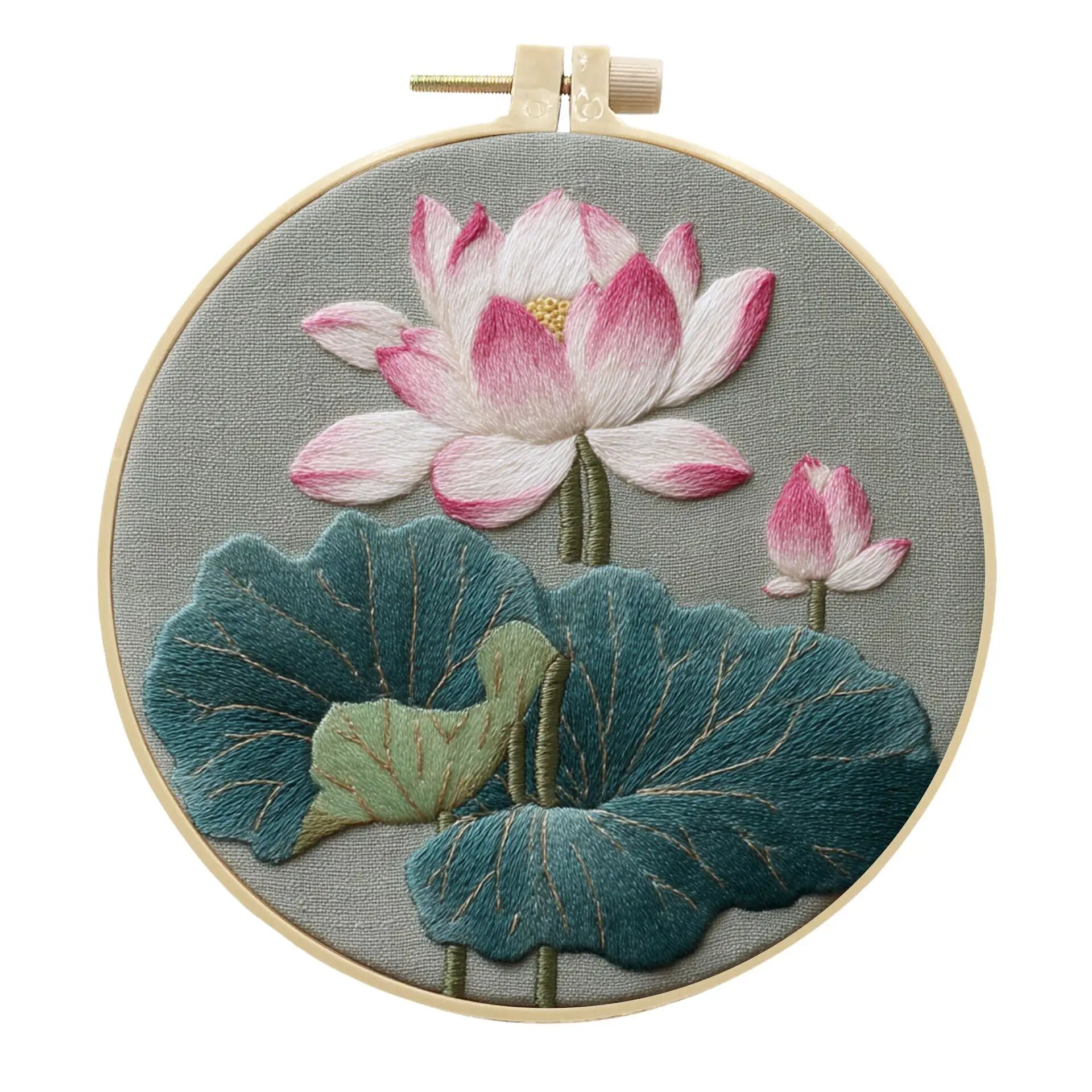 Набор для вышивания крестиком «Цветок лотоса» Flower Invitation no hoop, H