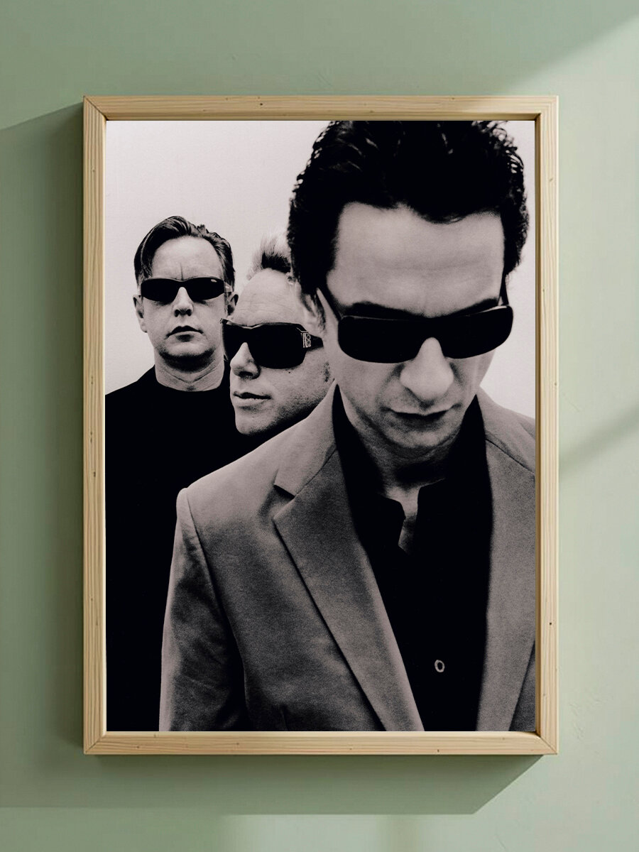 Постер, плакат на стену "Depeche Mode Рок Группа" 42 см х 29,7 см (А3), Без Рамы