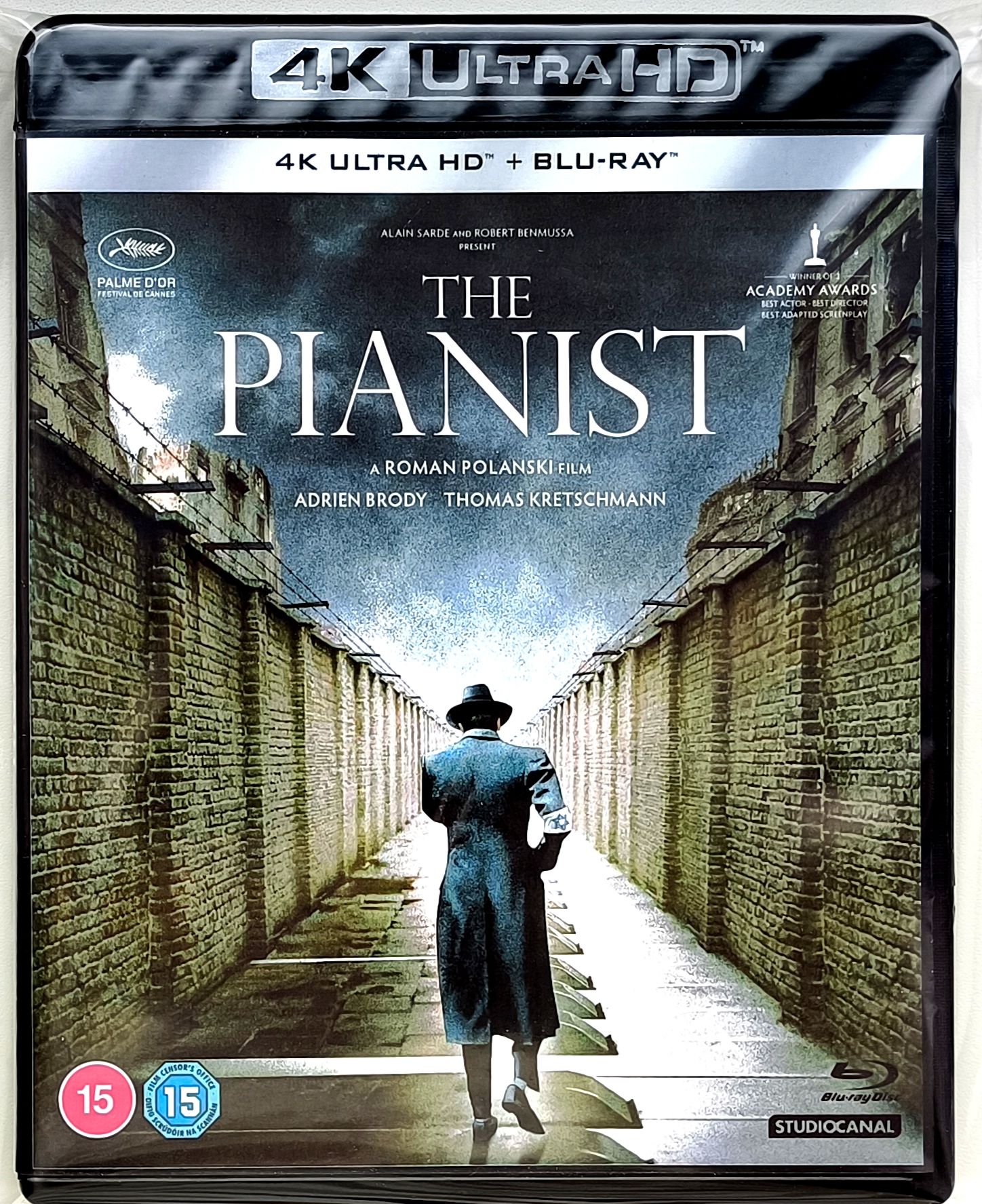 4K Ultra HD Blu-ray. Пианист. Фильм 2002 года. Драма, военный, биография, музыка.