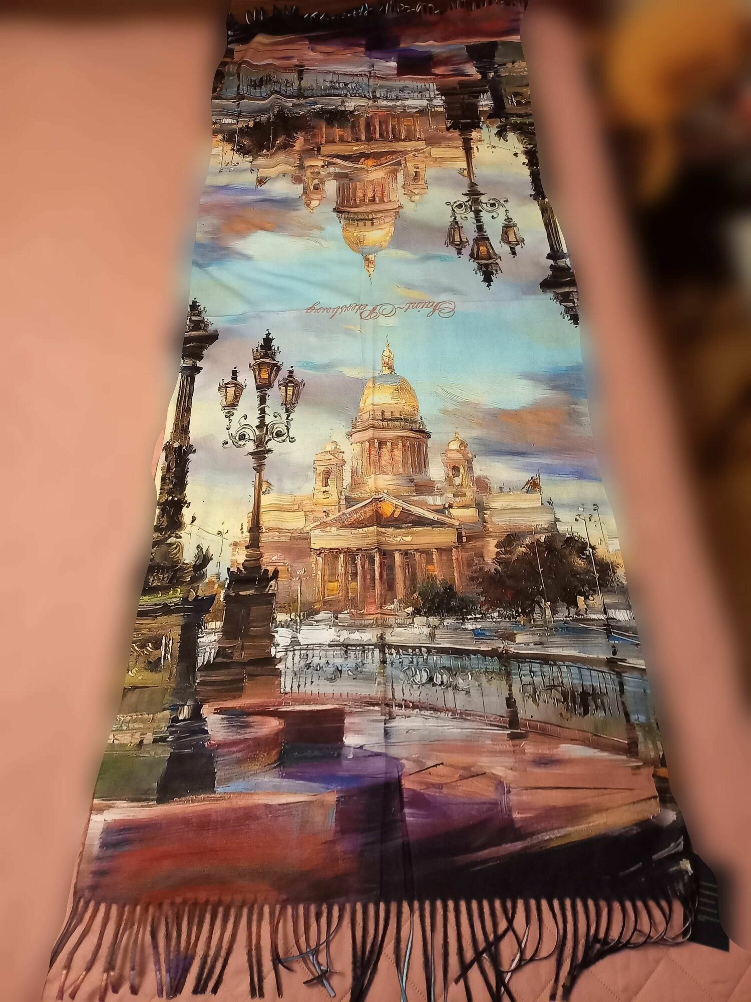 Палантин  для женщин,180х70 см, мультиколор — фото 1