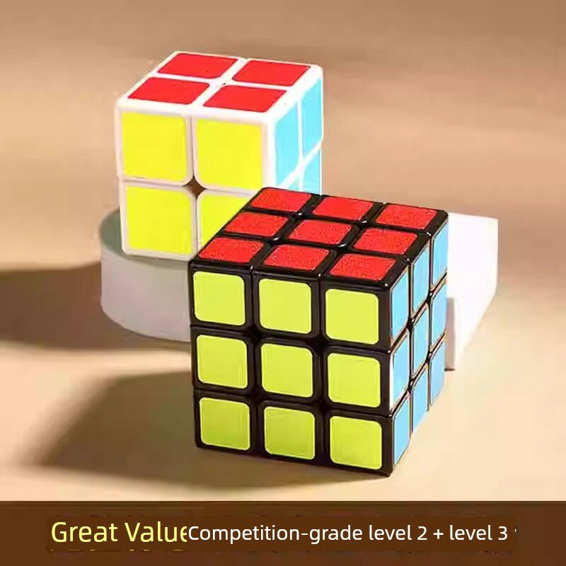 Магнитный набор кубиков 2x2 и 3x3 для детей, обучающая головоломка, официальная версия для соревнований