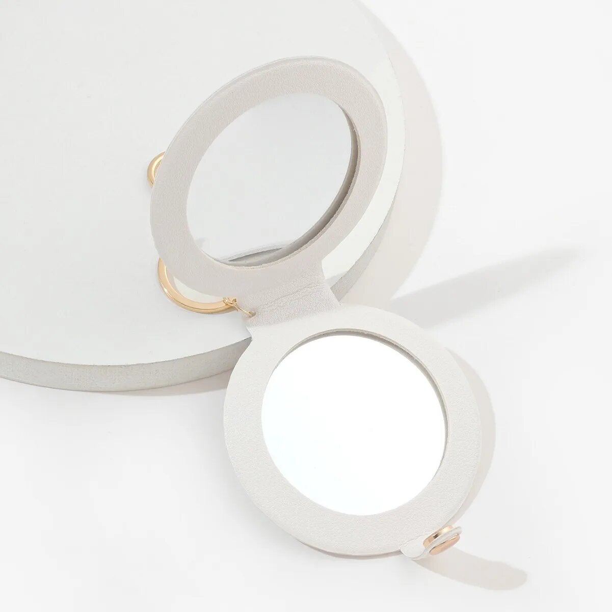 Мини зеркало складное NILENDOR White Two Side Custom