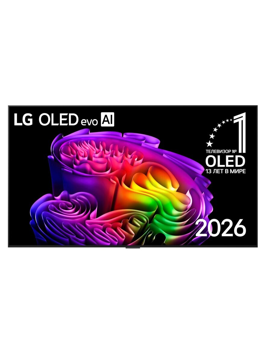 Телевизор LG OLED65G6RLA. ARU, VRR 165Hz, 4K Ultra HD, серебристый