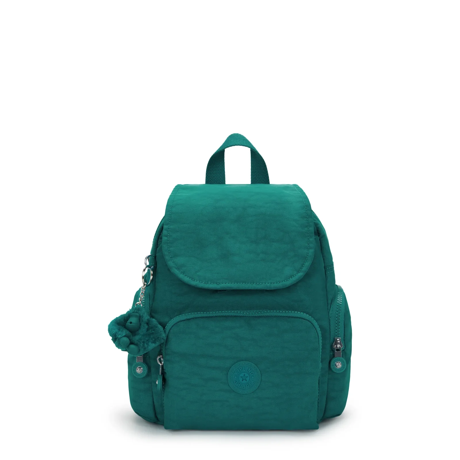 Рюкзак Kipling Basic City Zip Mini, 30 см, Женский, цвет Зеленый, Оригинал