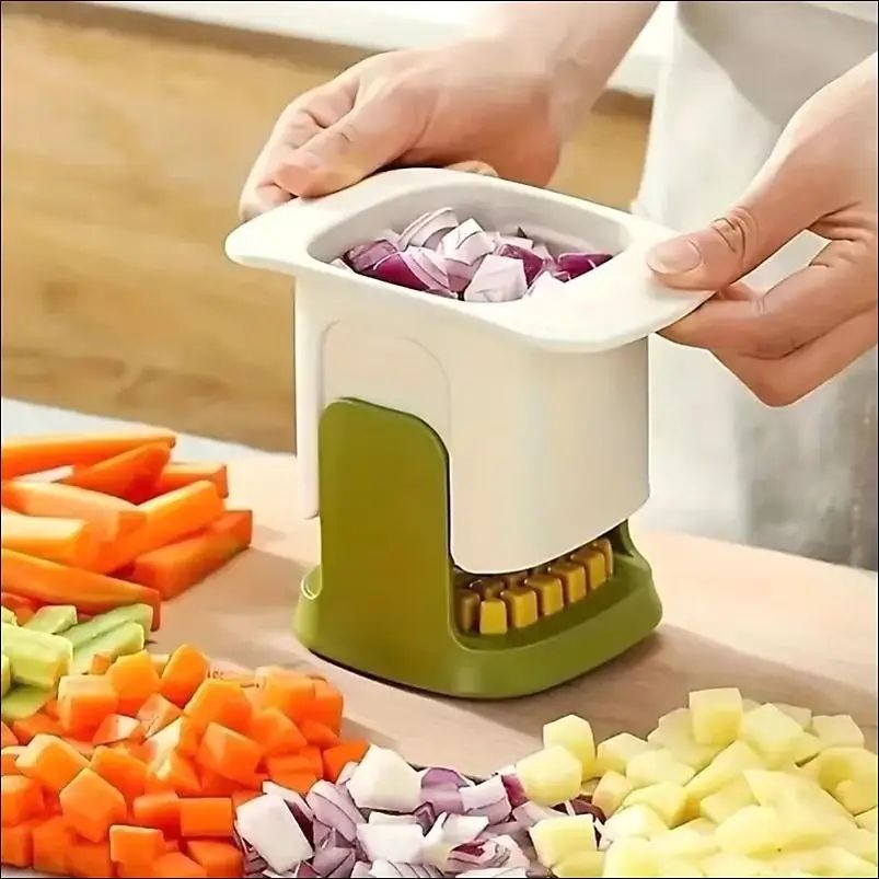 Овощерезка, терка, шинковка, нож для фигурной нарезки соломкой и кубиками картофеля фри, овощей и фруктов