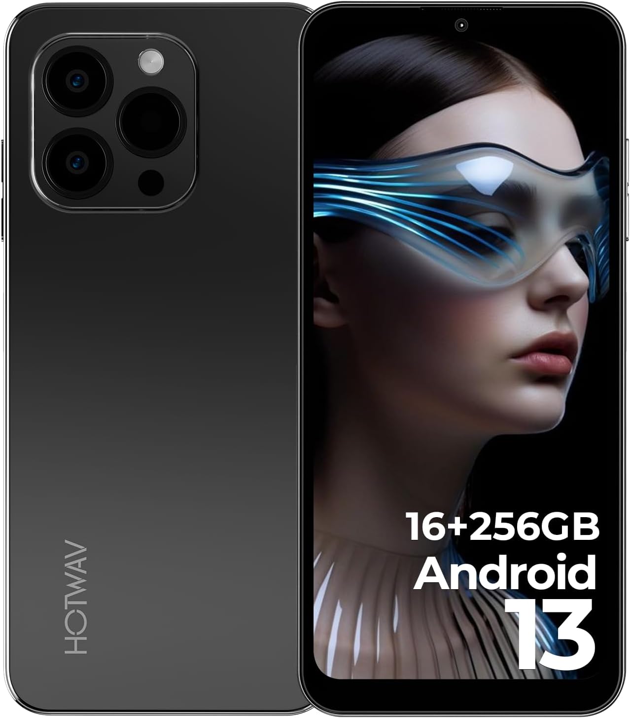 HOTWAV NOTE 13 PRO Android 13 Смартфон, 6,6" дюймов, 8 ГБ 256 ГБ, 5160 мАч