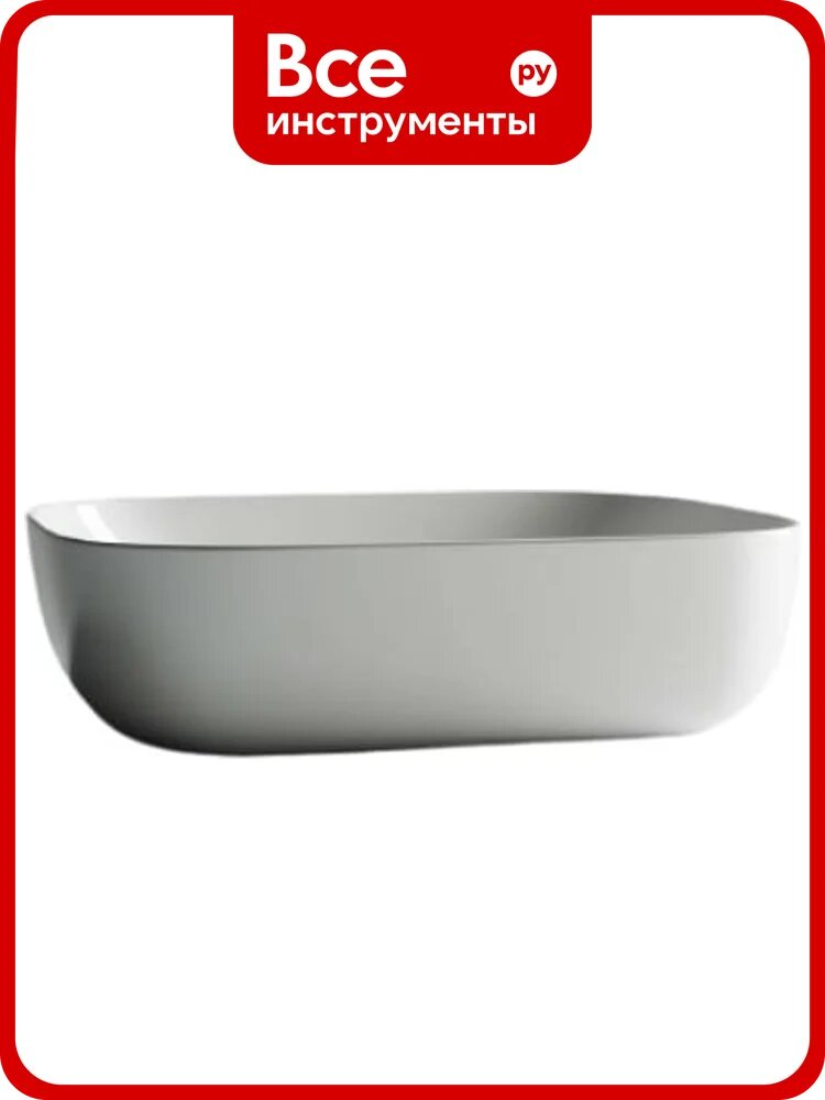 Умывальник чаша Ceramicanova накладная, прямоугольная Element 505х405х140 мм CN6008