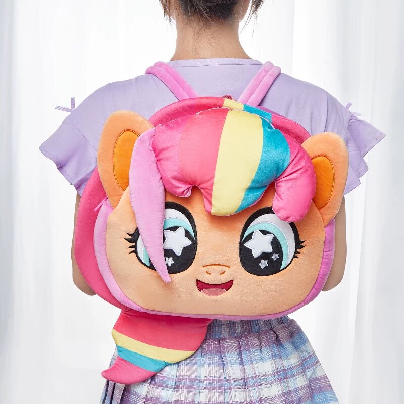 Плюшевая сумка с большим лицом My Little Pony мягкая с персонажем (Твайлайт Спаркл) милая для девочек