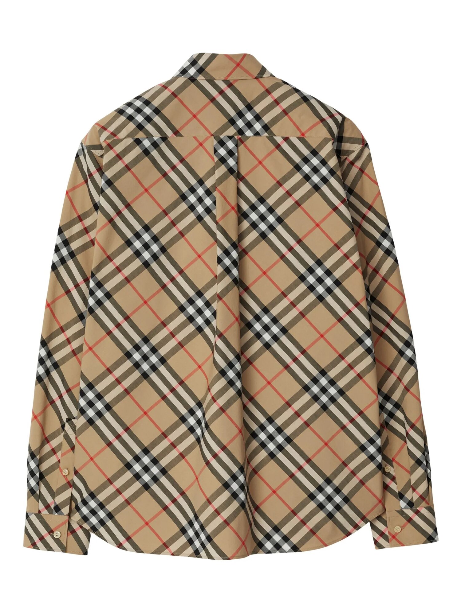Рубашка BURBERRY Vintage Check, размер XS, коричневый — фото 1