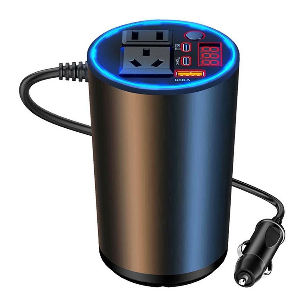 Универсальное автомобильное зарядное устройство 110В/220В с быстрой зарядкой, от 1224 В до 220 В