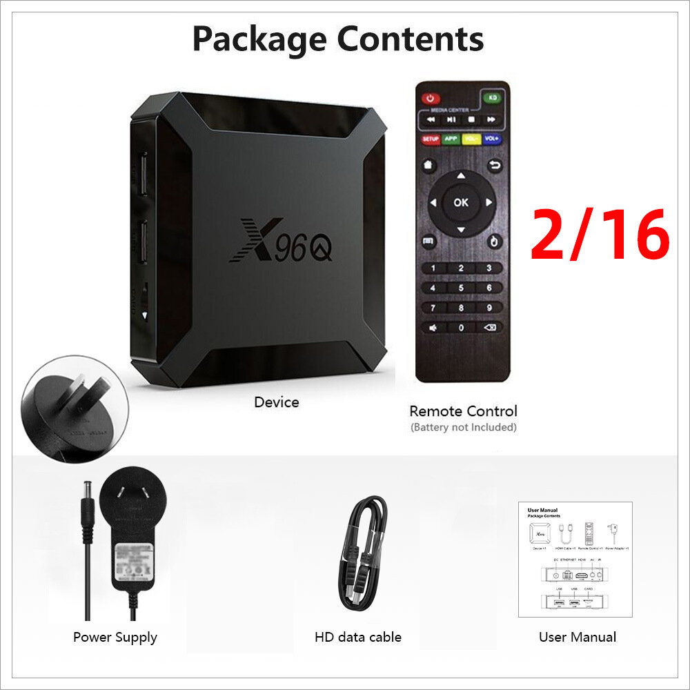 X96Q Android 10 Allwinner H313 сетевой приставка TV BOX 2.4GWIFI HD 4K экспорт