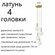 Ronaldo lighting Люстра для гостиной, E14, 48 Вт, 4 головки, белый стеклянный ша...