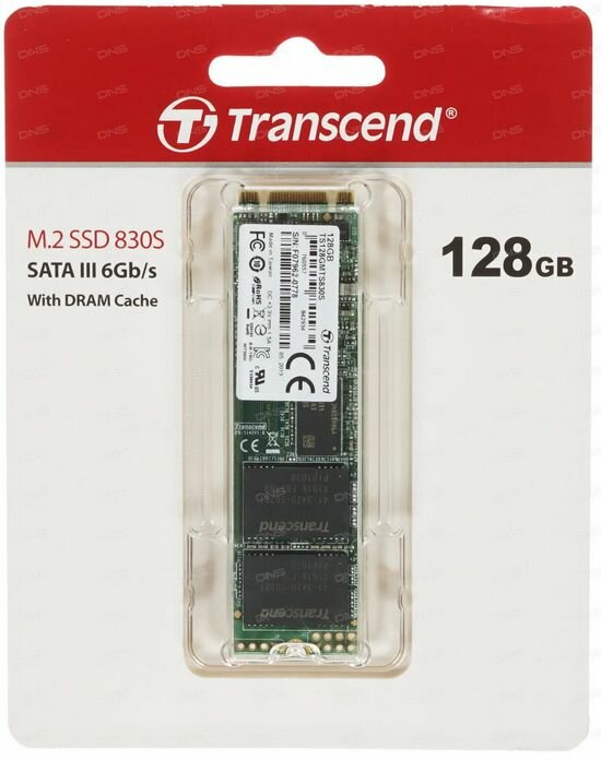 128 ГБ SSD M.2 накопитель Transcend MTS830S (TS128GMTS830S)