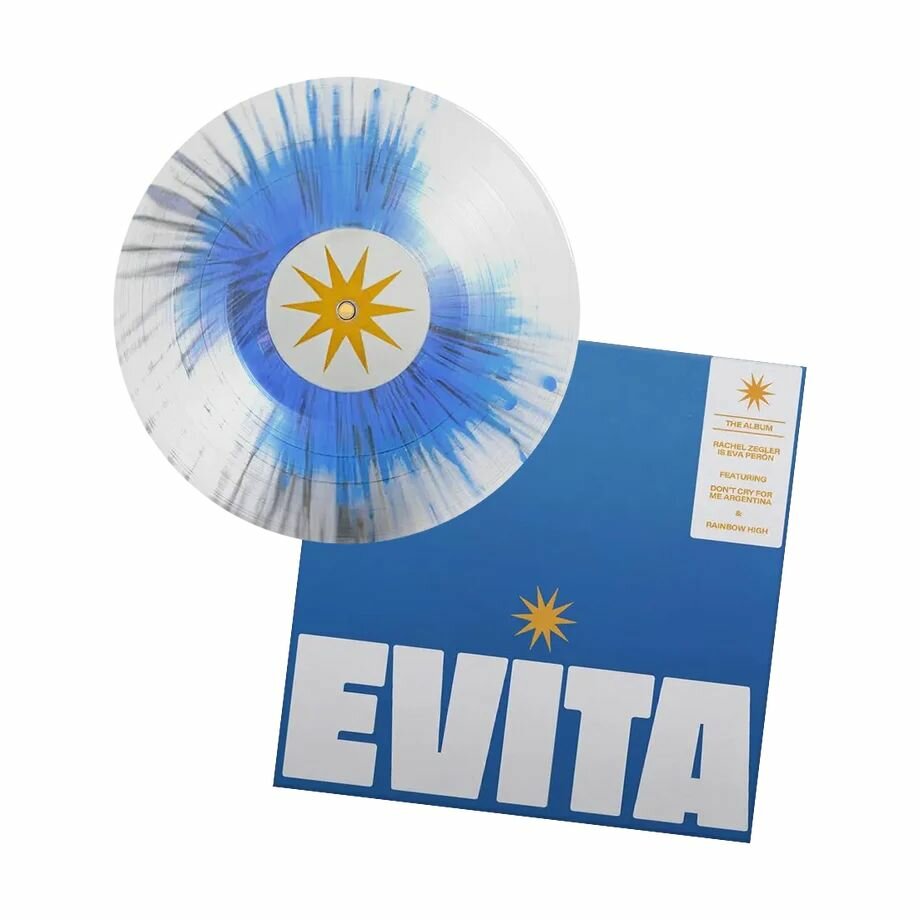 Виниловая пластинка Rachel Zegler, Andrew Lloyd Webber - Evita - The Album /> Vinyl, LP, Album, Blue Splatter on Clear
