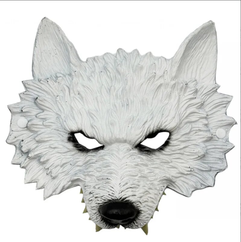 Косплей маска волка 3D Половина лица ужас голова Волка маска волка костюм оборотеня страшный дети взрослые хэллоуин