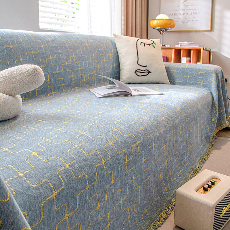 2025 Новый чехол для дивана, универсальный чехол для дивана на все сезоны, ткань высокого класса, махровый чехол для дивана, нескользящий чехол для дивана