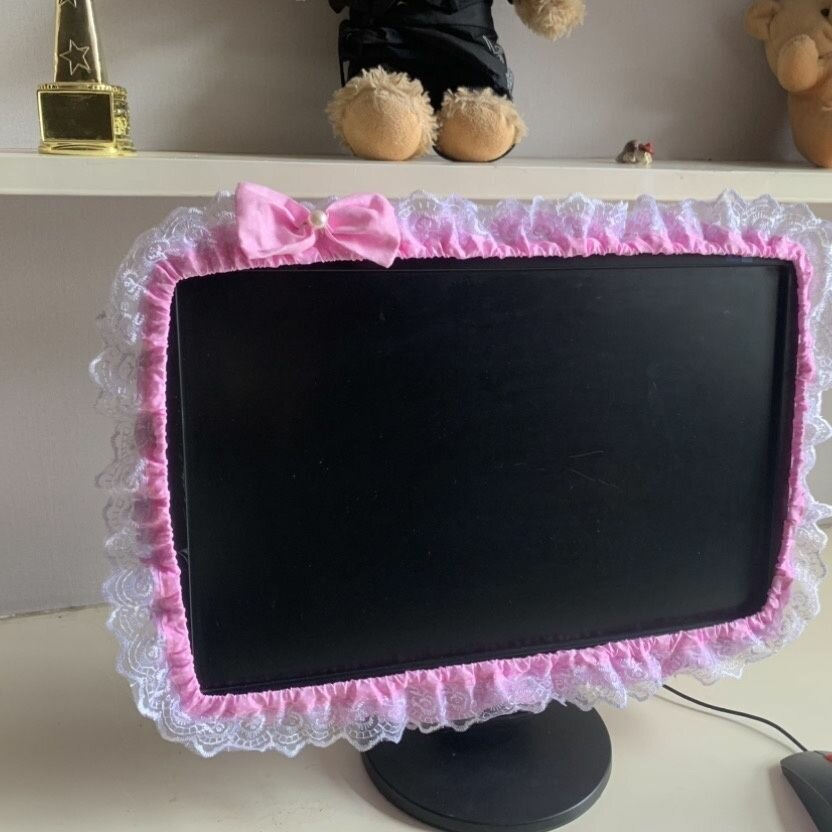 Чехол для компьютера из свежей ткани, кружевной чехол для монитора, чехол для телевизора, рамка с вечным календарем, защита от пыли