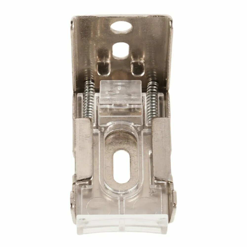 Серебристые крепежные кронштейны из алюминия и пластика для монтажа римских штор и рулонных жалюзи на стены и потолок