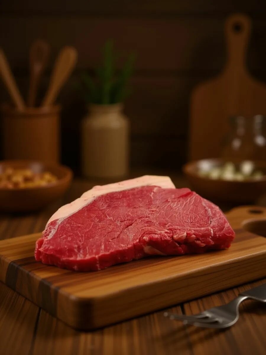 Стейк из говядины "Пиканья" 300 гр, Ферма Евгения Рошаля, охлажденный