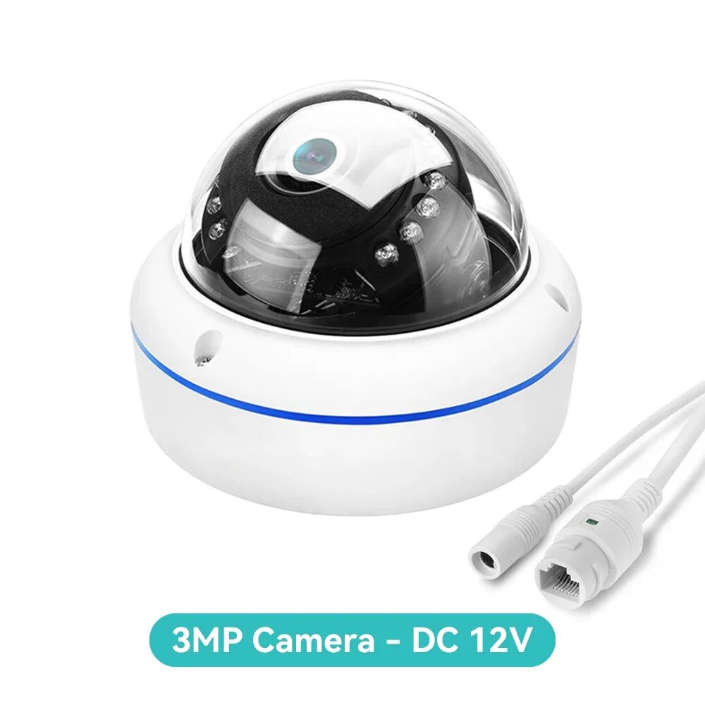 HAMROL 8MP Ultra IP наружная купольная камера видеонаблюдения DC12V 3MP