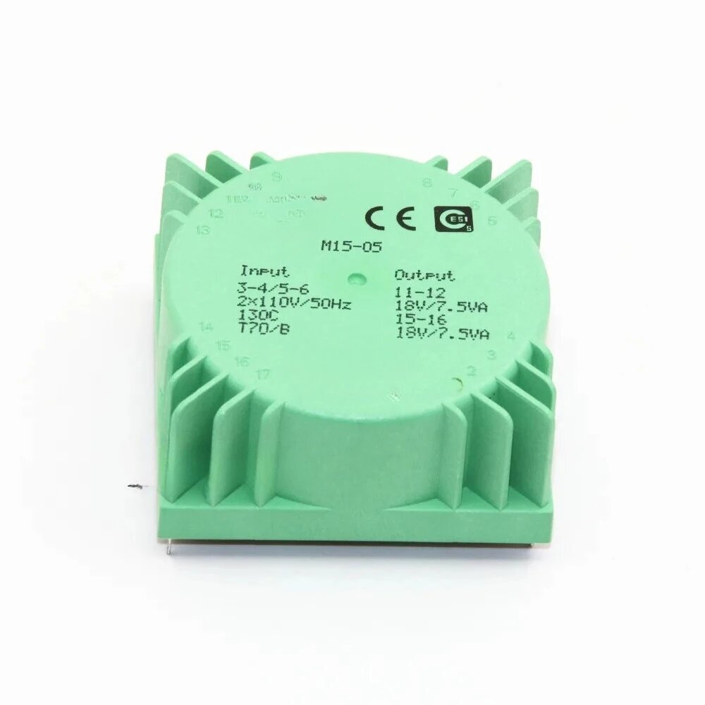 Тороидальный трансформатор M15 15Вт 6-24В Dual 18V