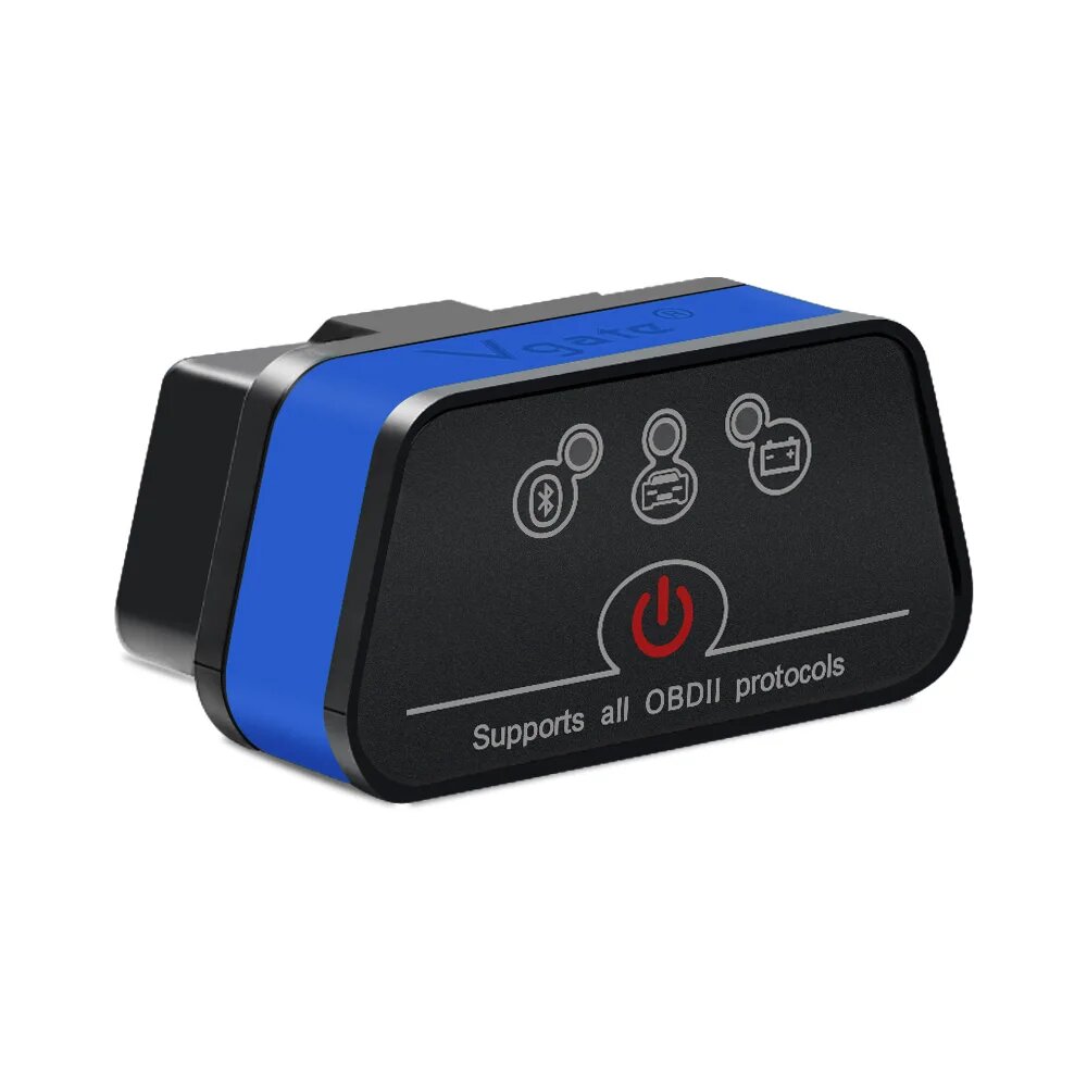 Диагностический Сканер Vgate iCar2 BT3.0 ELM327 V2.2 OBD2 Bluetooth Для Android - V2.2-black Blue