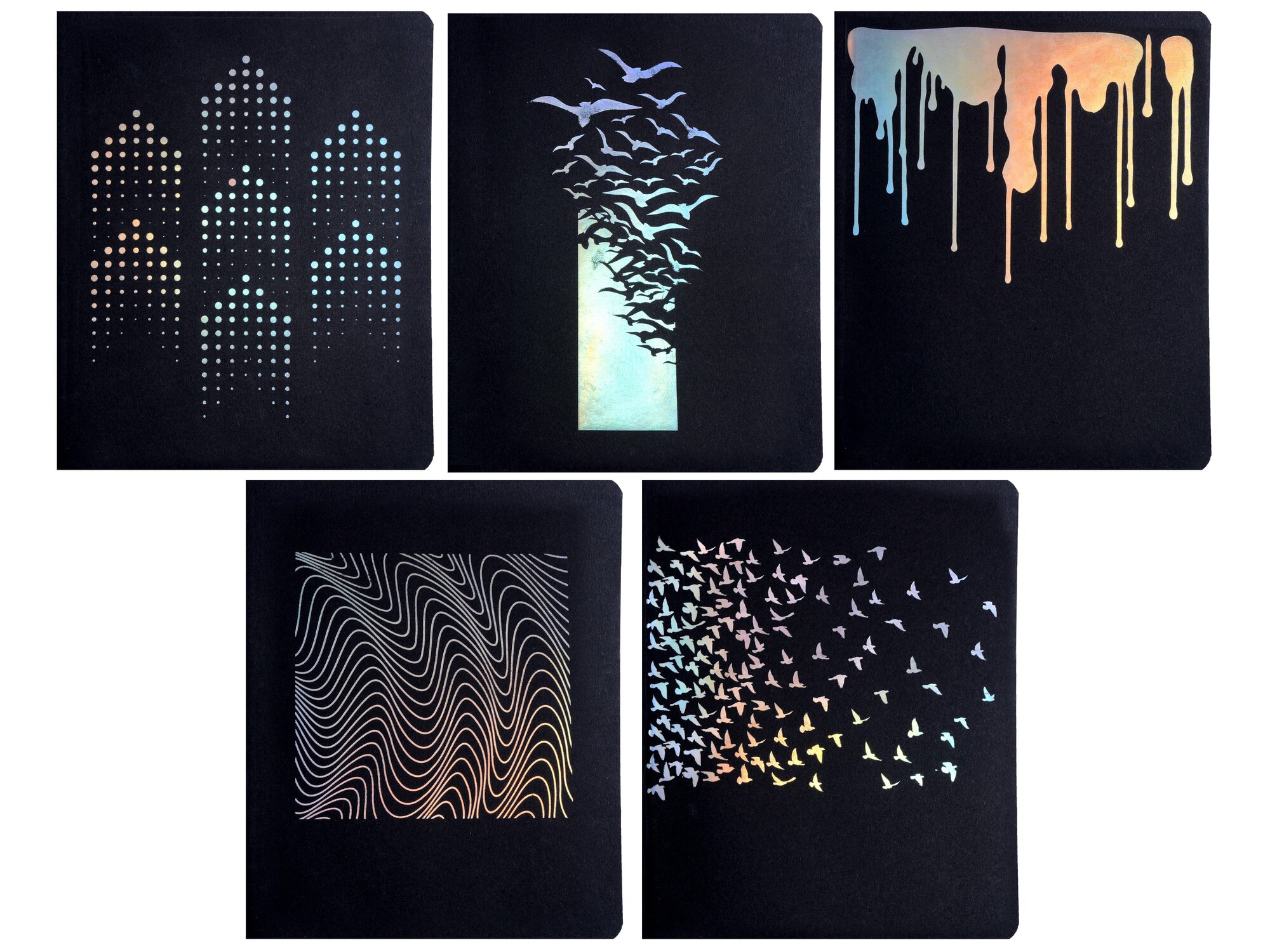 Тетрадь в клетку Listoff, "Total Black. Shine", 96 листов