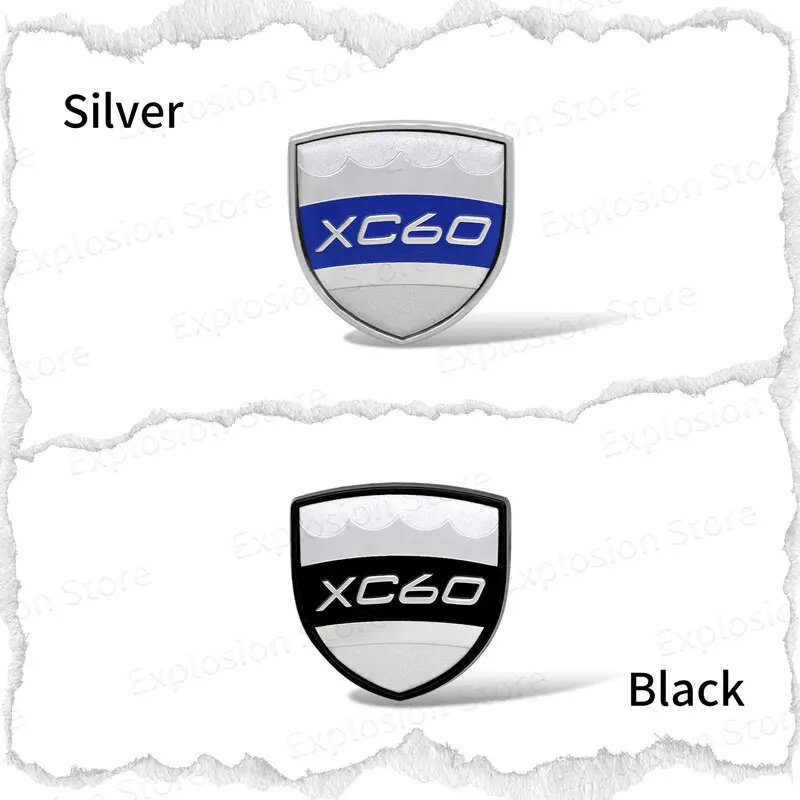 Эмблема XC60 Volvo, черная, для багажника