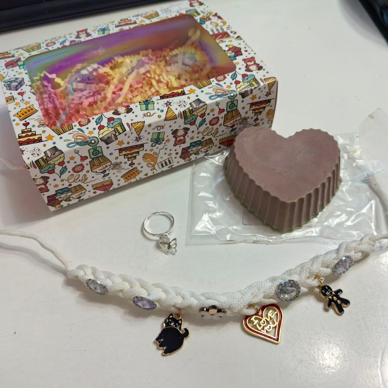 Подарочный набор для девочки "Шоколадное мыльное сердце "