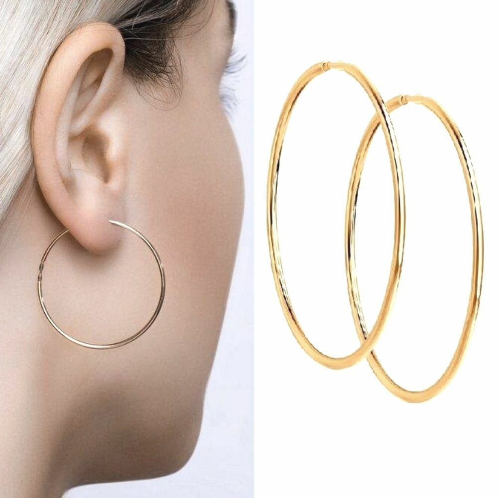 Серьги красное золото, 585 проба