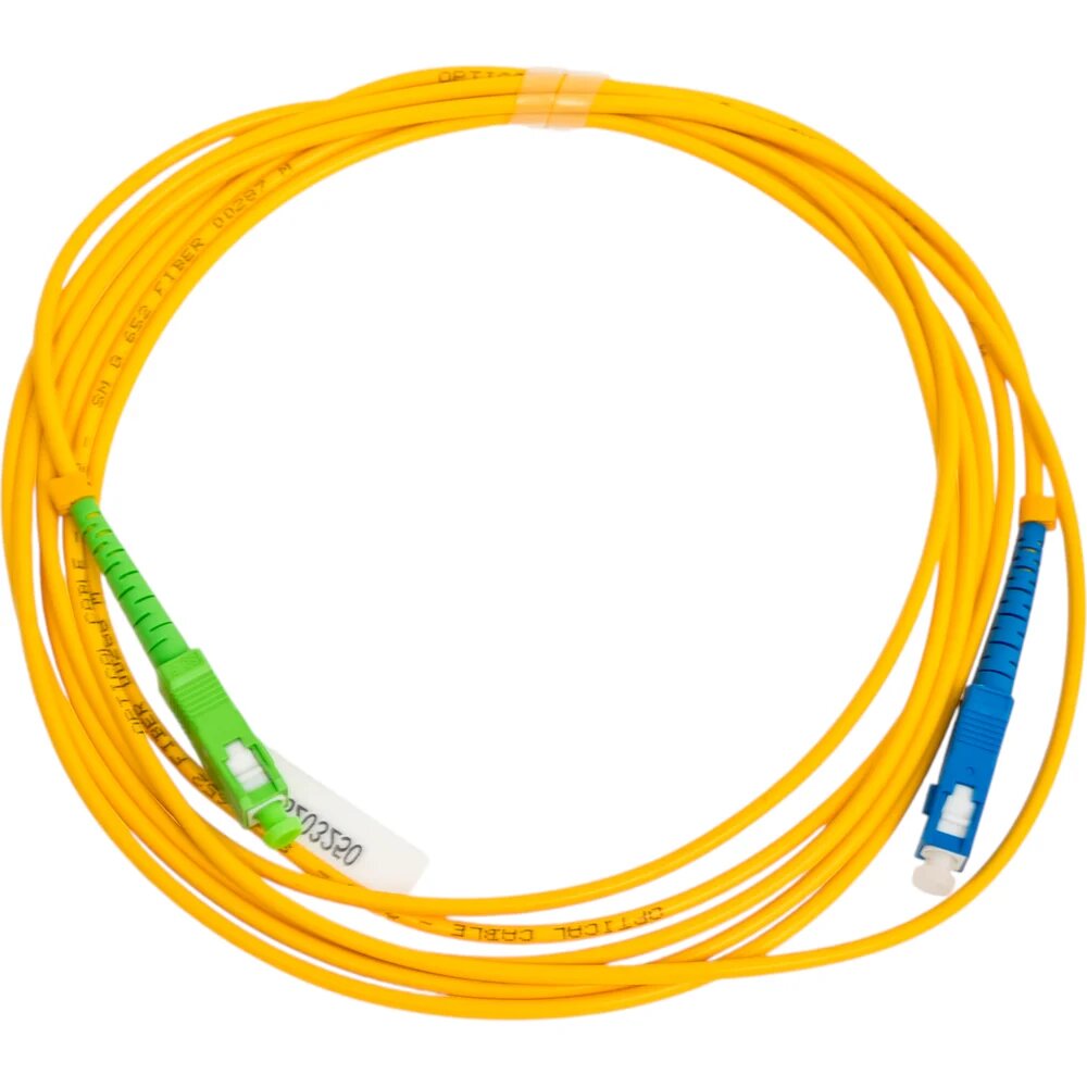 Шнур оптический "Компания ФОРТОН" APC/SC UPC-SM-simp-3м