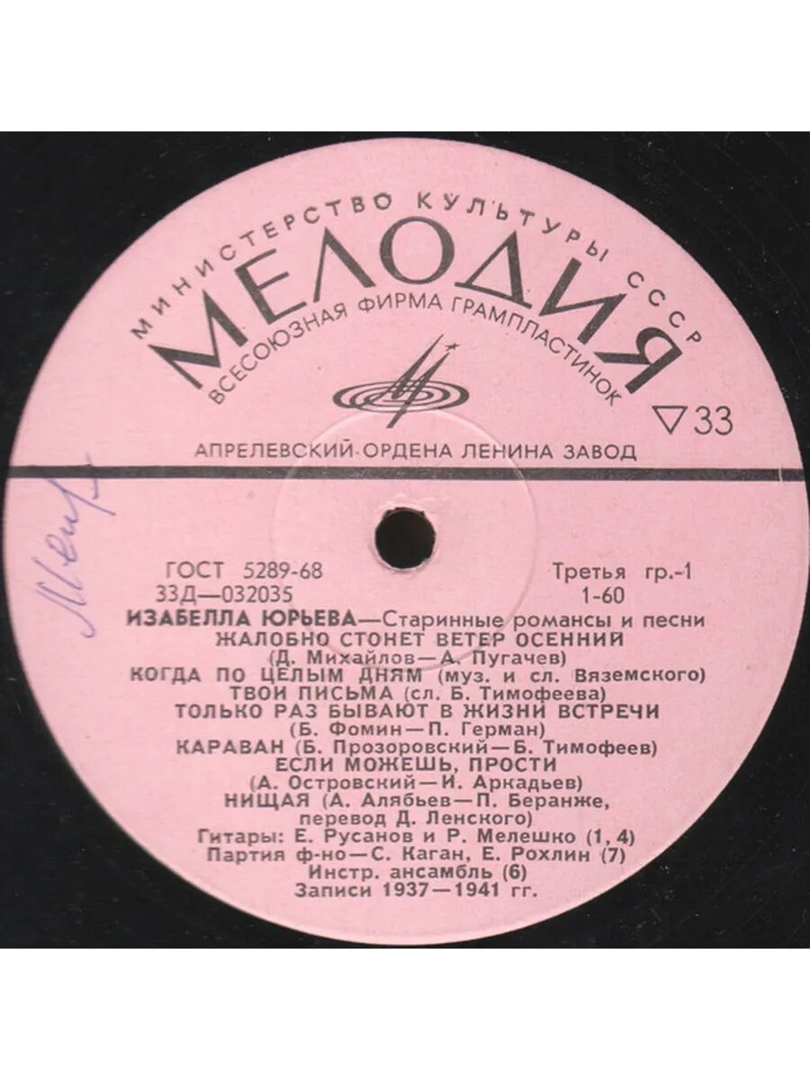 Изабелла Юрьева - Старинные Романсы И Песни