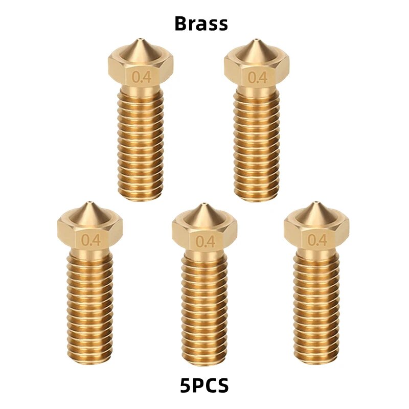 Латунные сопла 0.2мм, 5шт для 3D принтера