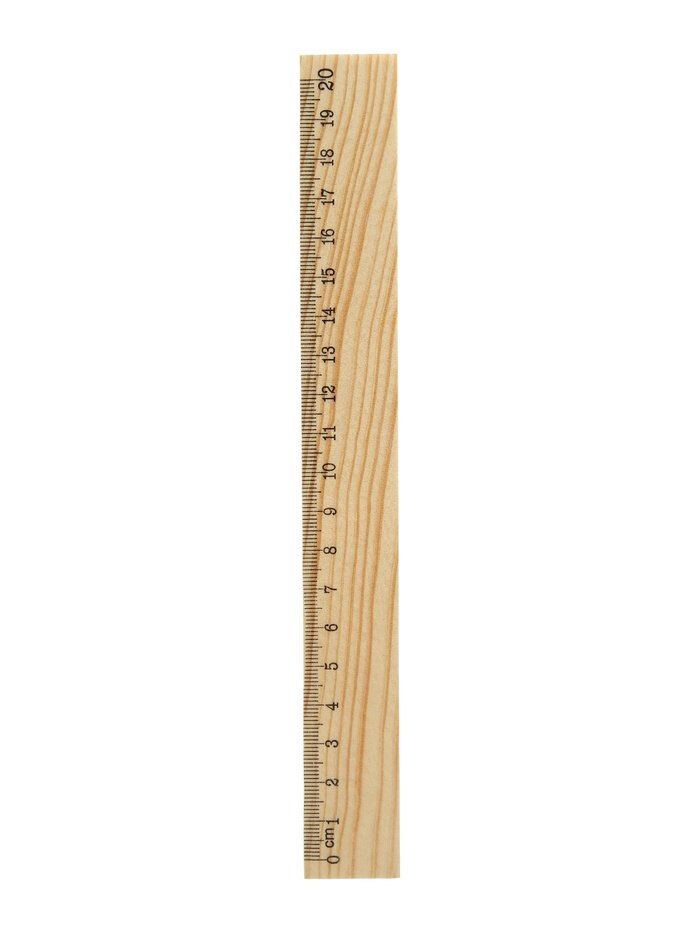 Линейка деревянная, 20 см, 72 шт.
