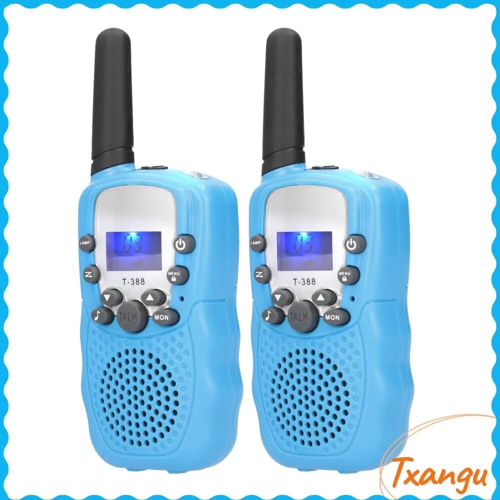Детские рации Txangu T-388, 2шт, голубые, электронная игрушка для детей от 8 лет