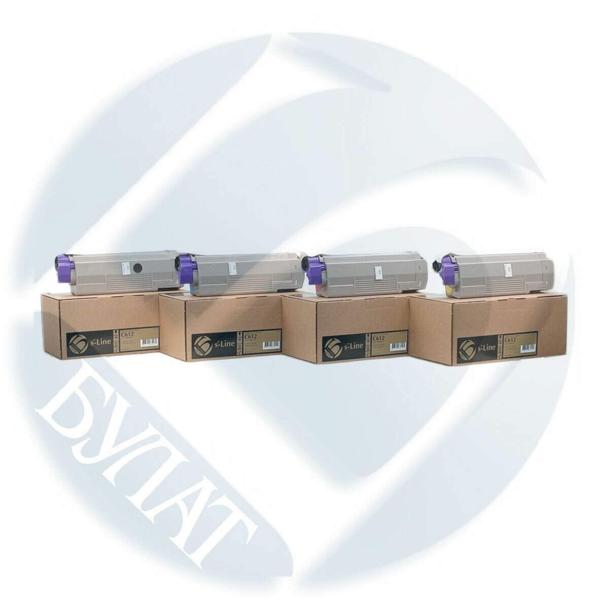 Тонер-картридж булат s-Line 46507519 для Oki C612 (Голубой, 6000 стр.)