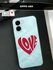 Чехол на Oppo A6x / Оппо A6x с принтом Love heart 2, прозрачный