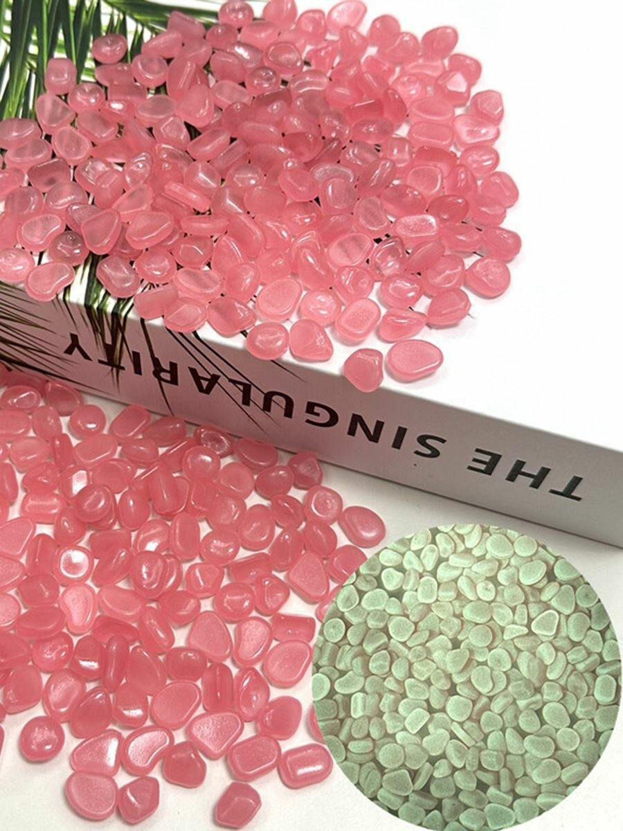 Украшения из пластиковых садовых камней для дома, Светящиеся в темноте, Искусственная галька, Камни, Садовый светящийся декор