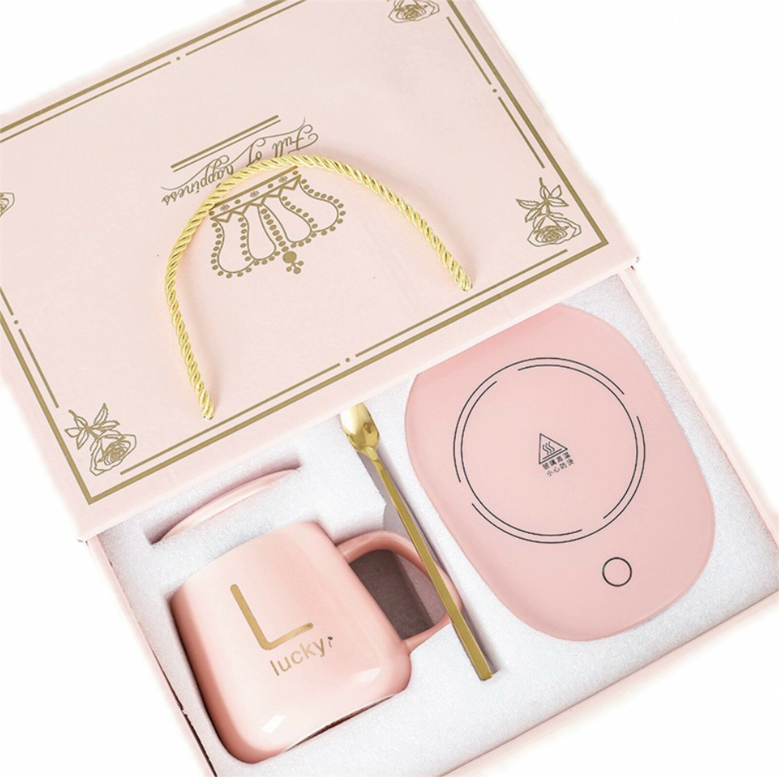 Умная керамическая кружка MyPads M153-707 с поддержанием температуры 55°C, объем 430 мл