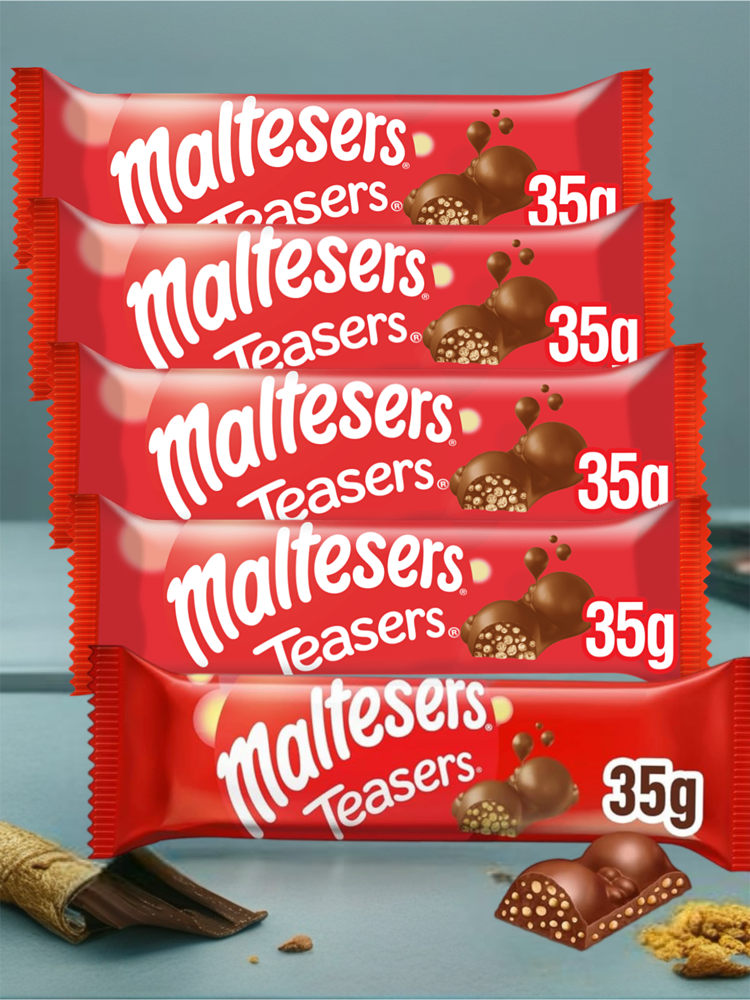 Maltesers Teasers Шоколадный батончик Мальтизерс "Тизерс", 35г х 5 шт (Нидерладны)