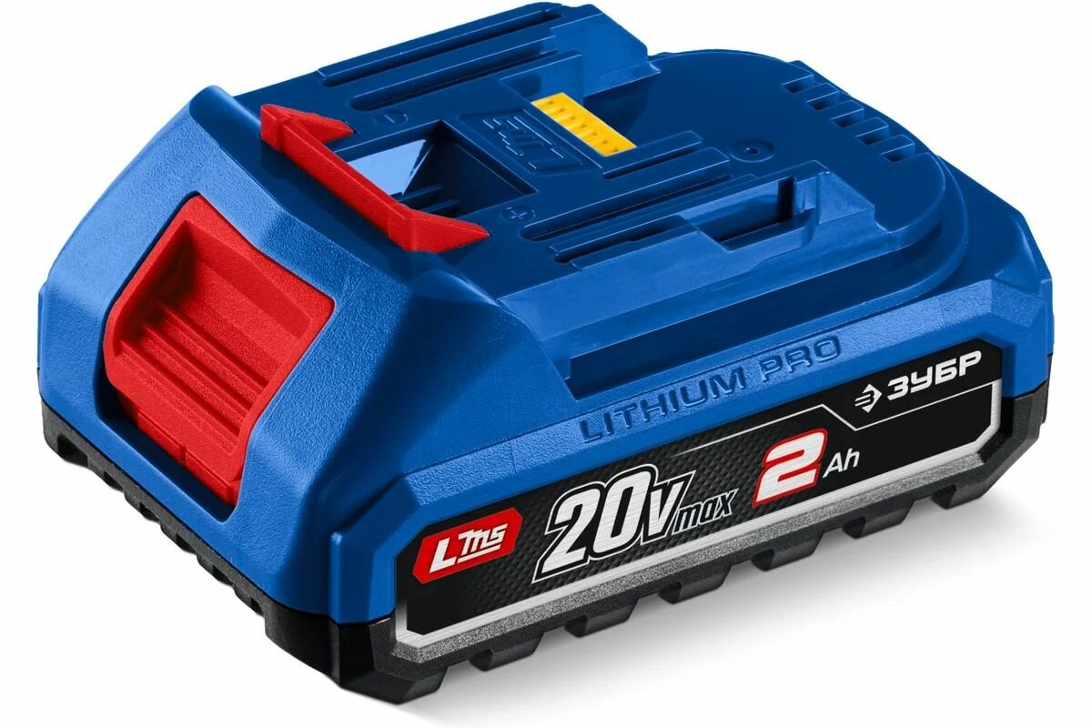 Аккумулятор ЗУБР LMS, Power PRO, 20 В, 2.0 Ач, Профессионал BP-P-20-2