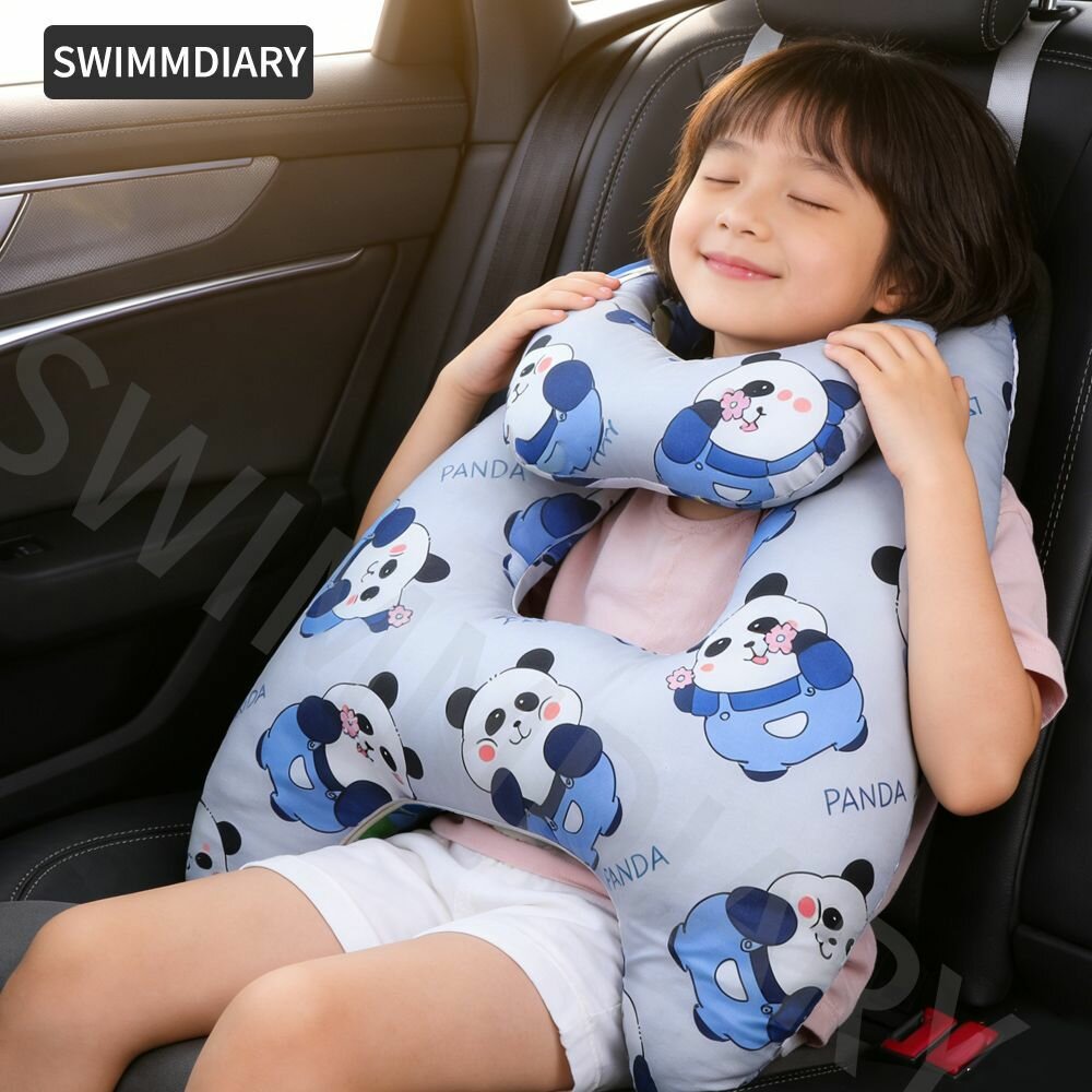 Подушка для сна в автомобильном подголовнике для детей, подушка для сна в автомобиле на дальние расстояния, подушка для заднего сиденья, подушка для поддержки шеи.